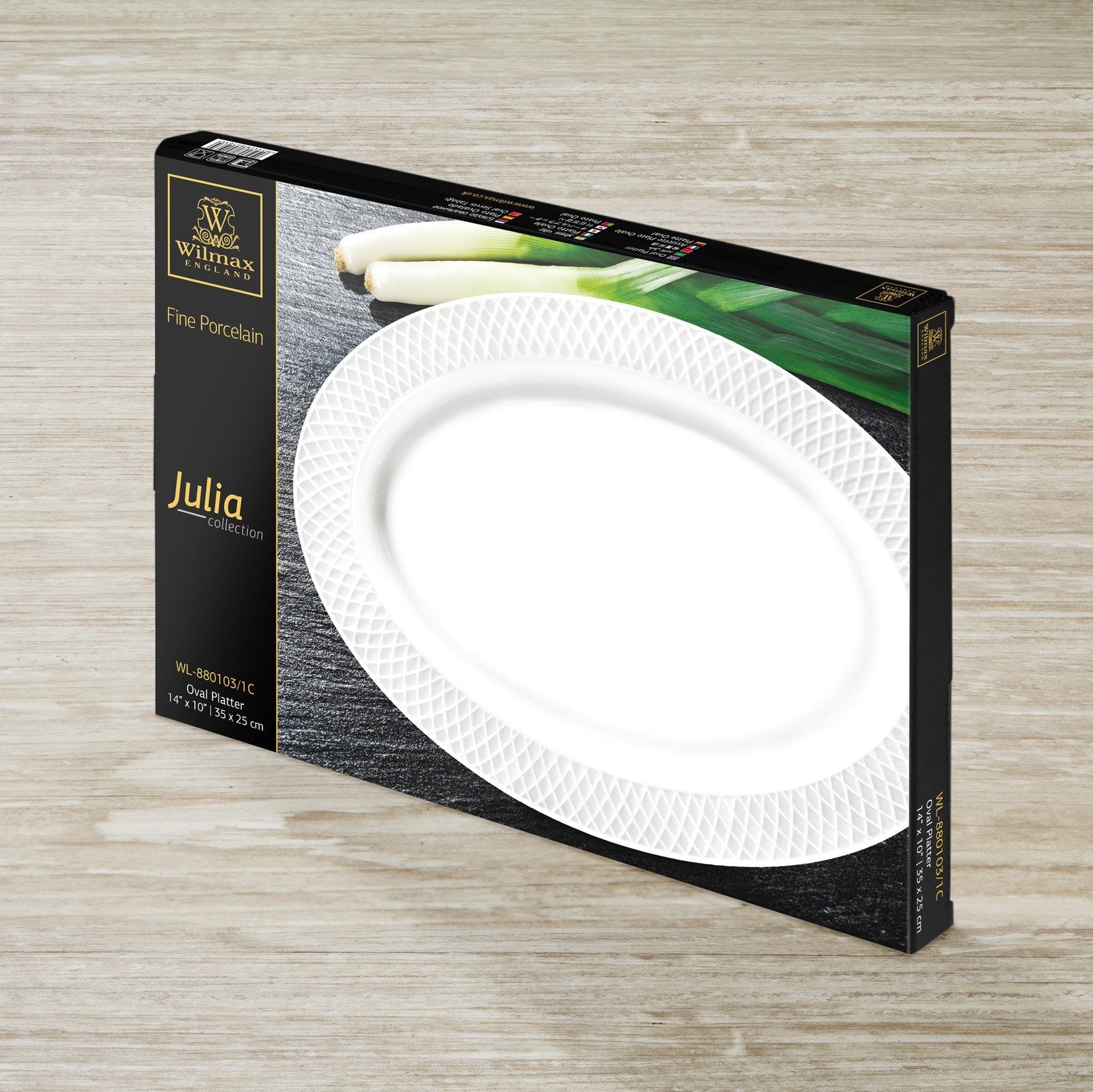 Wilmax Fine Porcelain Oval Platter 14" X 10" | 35 X 25 Cm In Gift Box ...